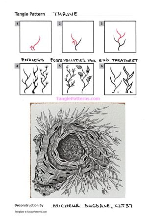 How to draw THRIVE « TanglePatterns.com