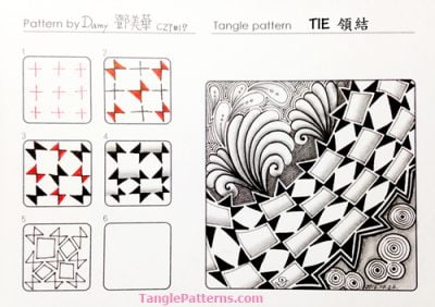 How to draw TIE « TanglePatterns.com