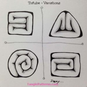 How to draw TOFUBE « TanglePatterns.com