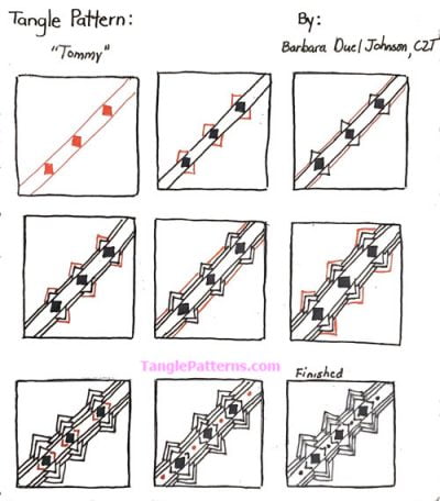 How to draw TOMMY « TanglePatterns.com