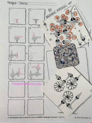 How to draw TORCH « TanglePatterns.com