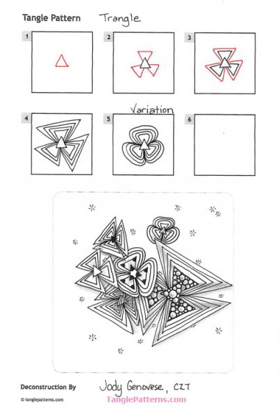 How to draw TRANGLE « TanglePatterns.com
