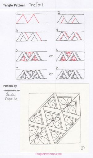 How to draw TREFOIL « TanglePatterns.com