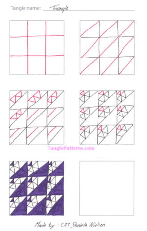 How to draw TRIANGLE « TanglePatterns.com