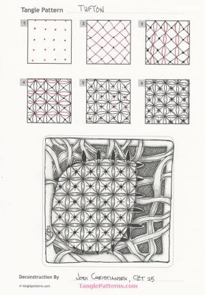 How to draw TUFTON « TanglePatterns.com