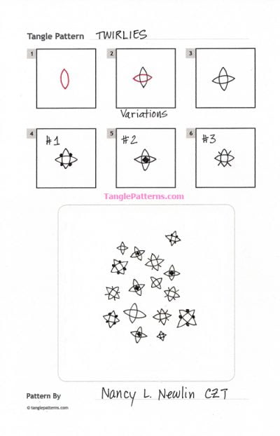 How to draw TWIRLIES « TanglePatterns.com