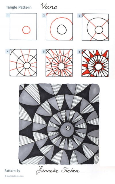 How to draw VANO « TanglePatterns.com