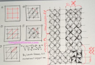 How to draw VERSA « TanglePatterns.com