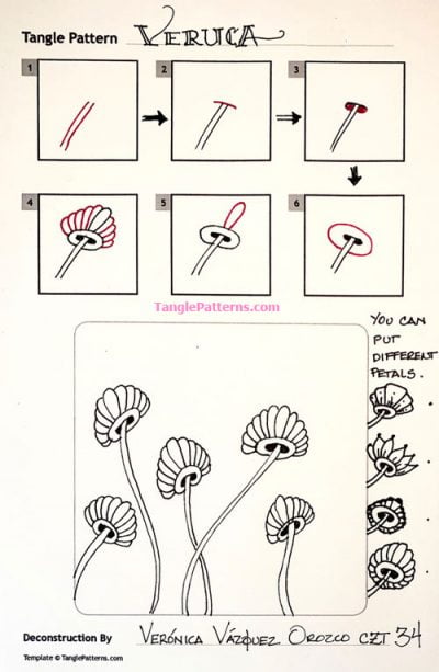 How to draw VERUCA « TanglePatterns.com