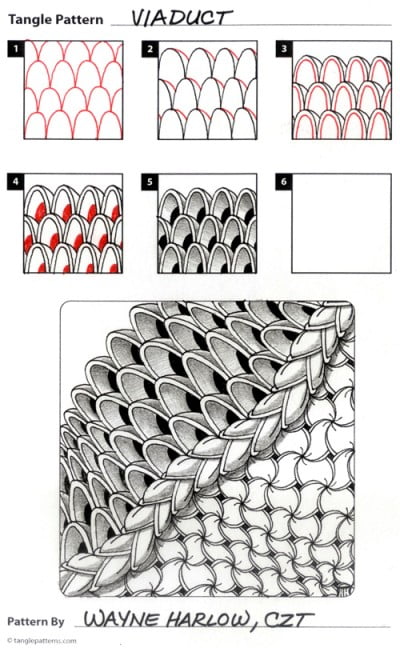 How to draw VIADUCT « TanglePatterns.com