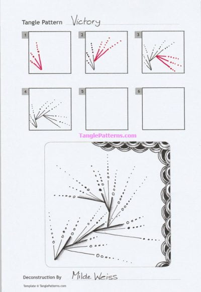 How to draw VICTORY « TanglePatterns.com
