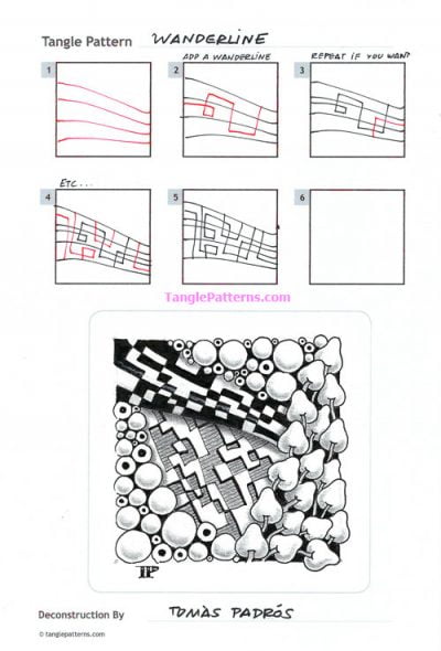 How to draw WANDERLINE « TanglePatterns.com
