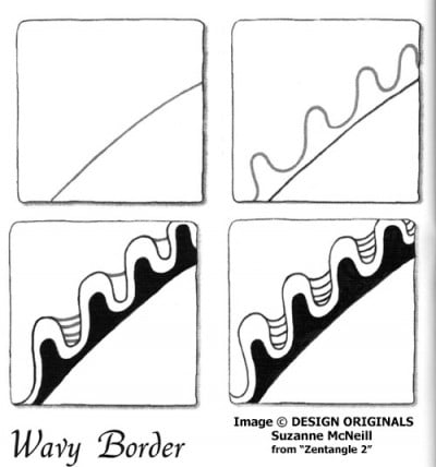 How to draw WAVY BORDER « TanglePatterns.com