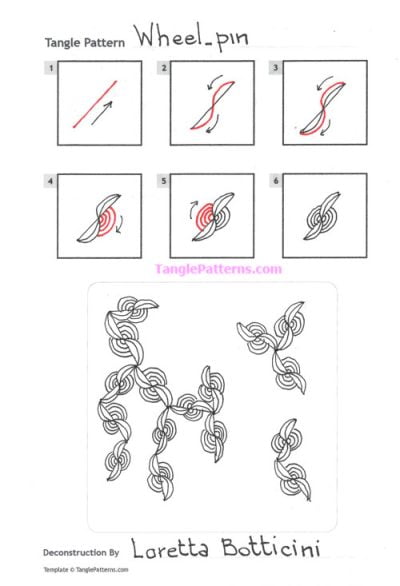 How to draw WHEEL-PIN « TanglePatterns.com