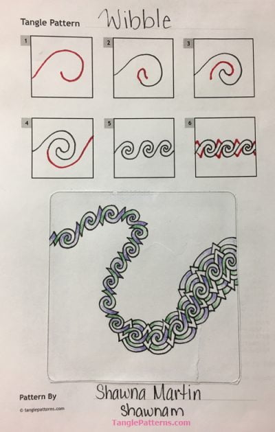 How to draw WIBBLE « TanglePatterns.com