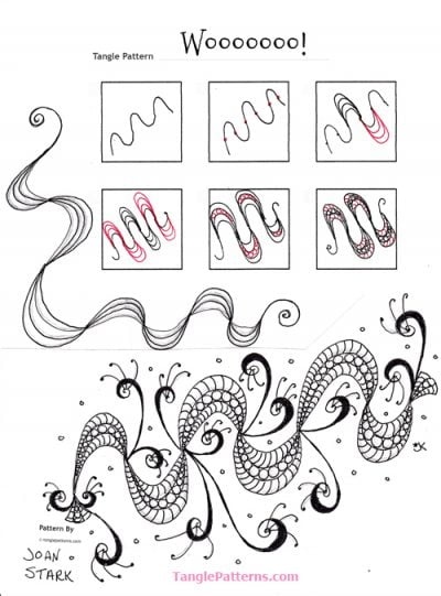 How to draw WOOOOOOO! « TanglePatterns.com