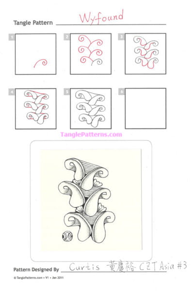 How to draw WYFOUND « TanglePatterns.com