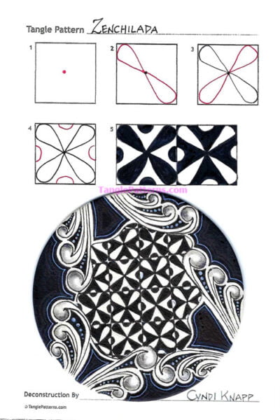 How to draw ZENCHILADA « TanglePatterns.com