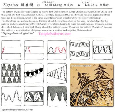 How to draw ZIGZATREE « TanglePatterns.com