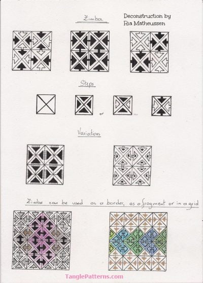 How to draw ZIMBA « TanglePatterns.com